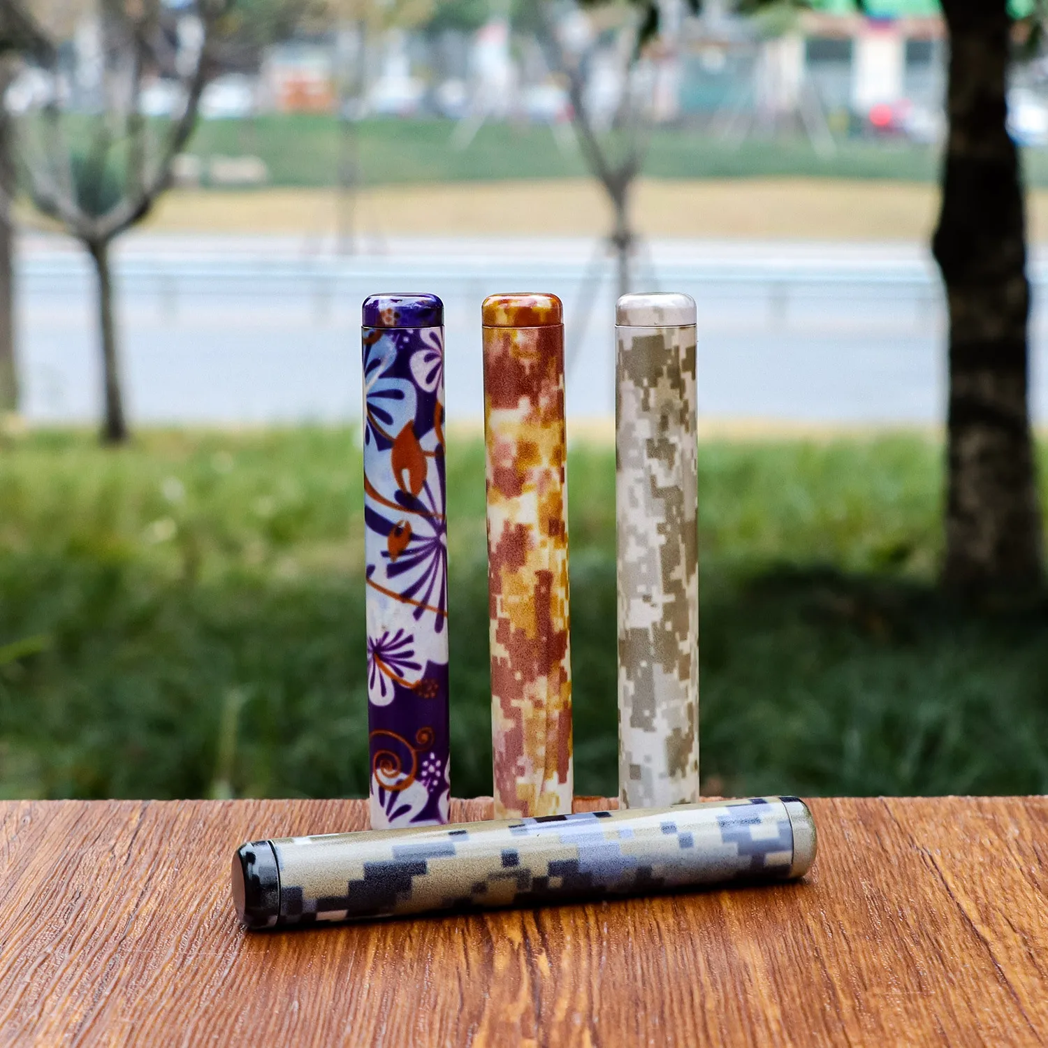 Aluminum Metal Cigarette Tube Holder Cigarette Container Custom Logo ...