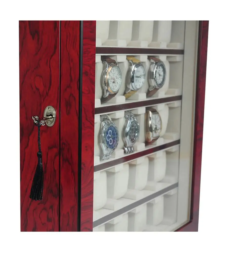 30 Slots Vertical Wooden Watch Storage Cabinet - Buy Wooden Watch ...
