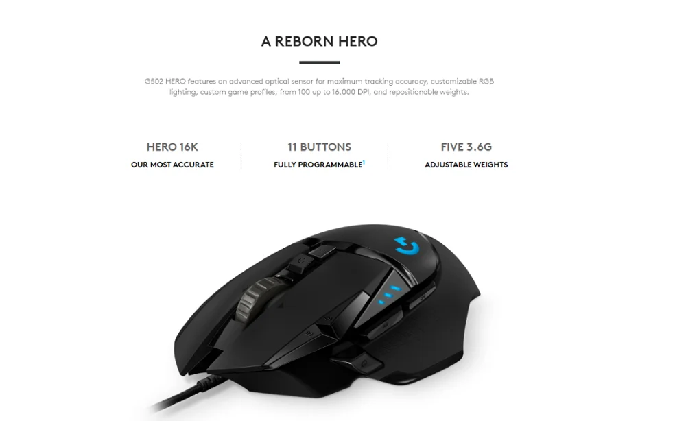 Original Logitech G502hero Panda Limited Edition Game Mouse Wired ...
