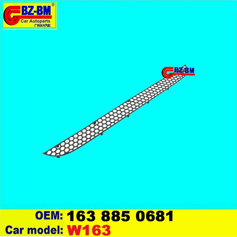 前保险杠通风网通风网前保险杠下格栅适用于benz W117 W163 W164型号1178858900 - Buy S500前保险杠透气网 ...