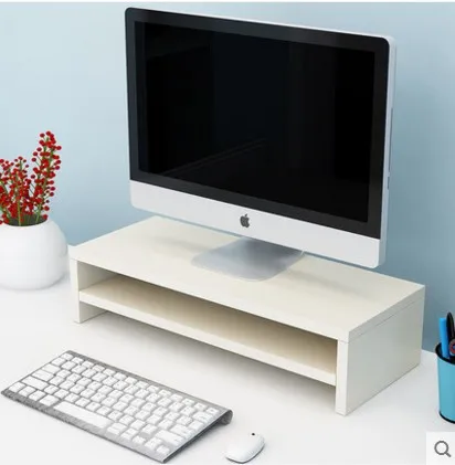 Computer Monitor Elevator - Versatile Wooden Desktop Racks