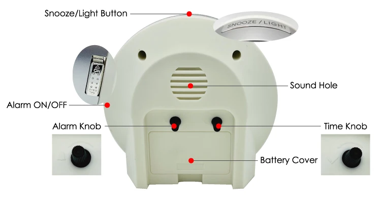 Custom Clear And Loud English Voice Talking Analog Alarm Clock Keychain ...