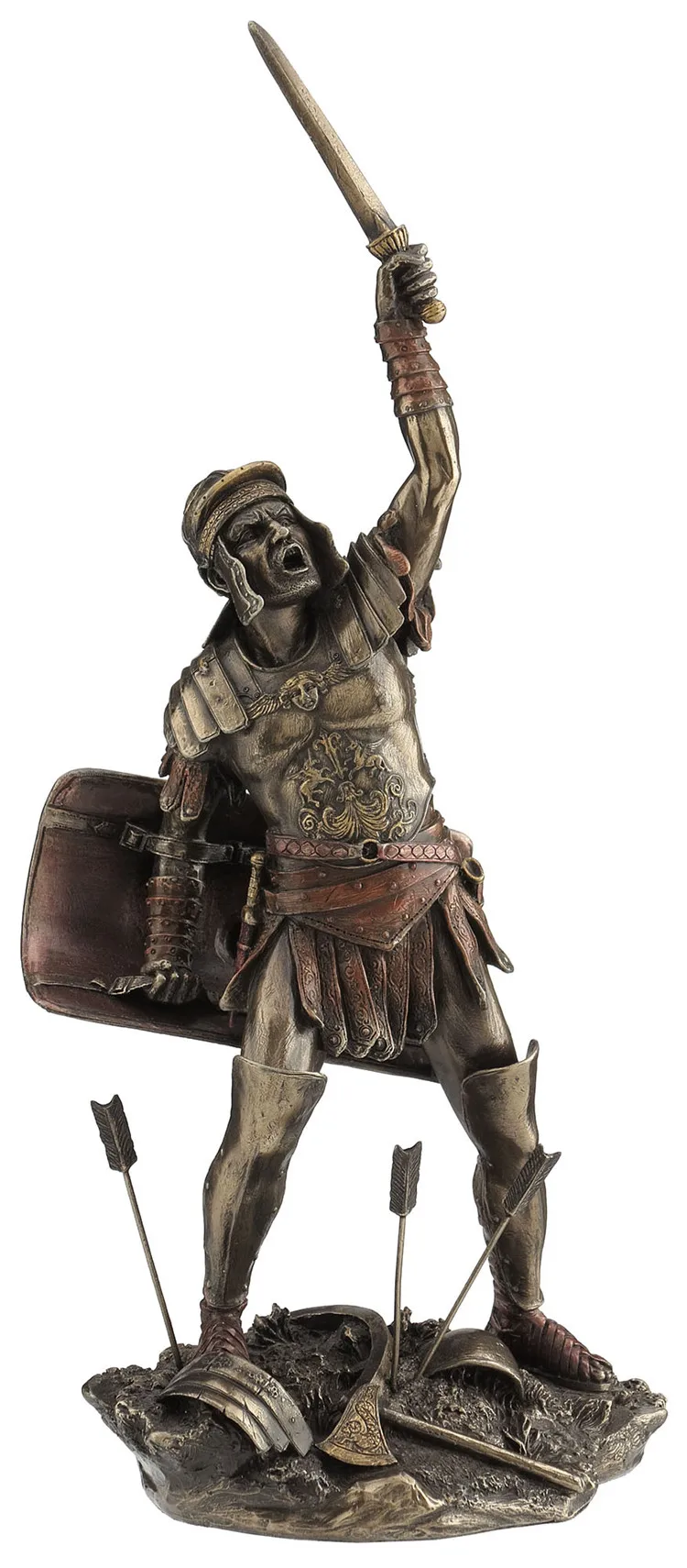 Veronese Design -roman Figure-spartacus(bronze + Color) - Cold Cast ...