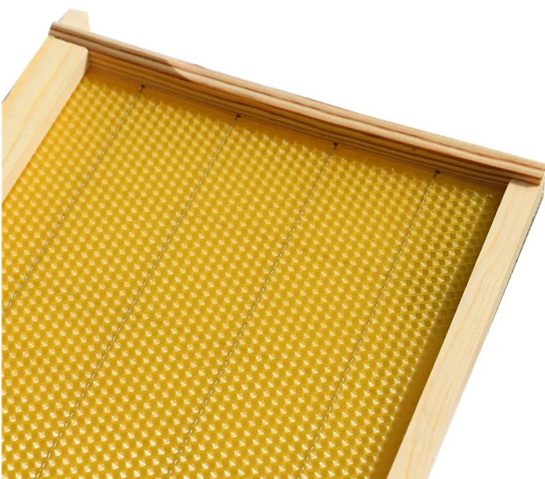 Beekeeping Equipment Assembled Wooden Bee Hive Frames With Wired Wax ...
