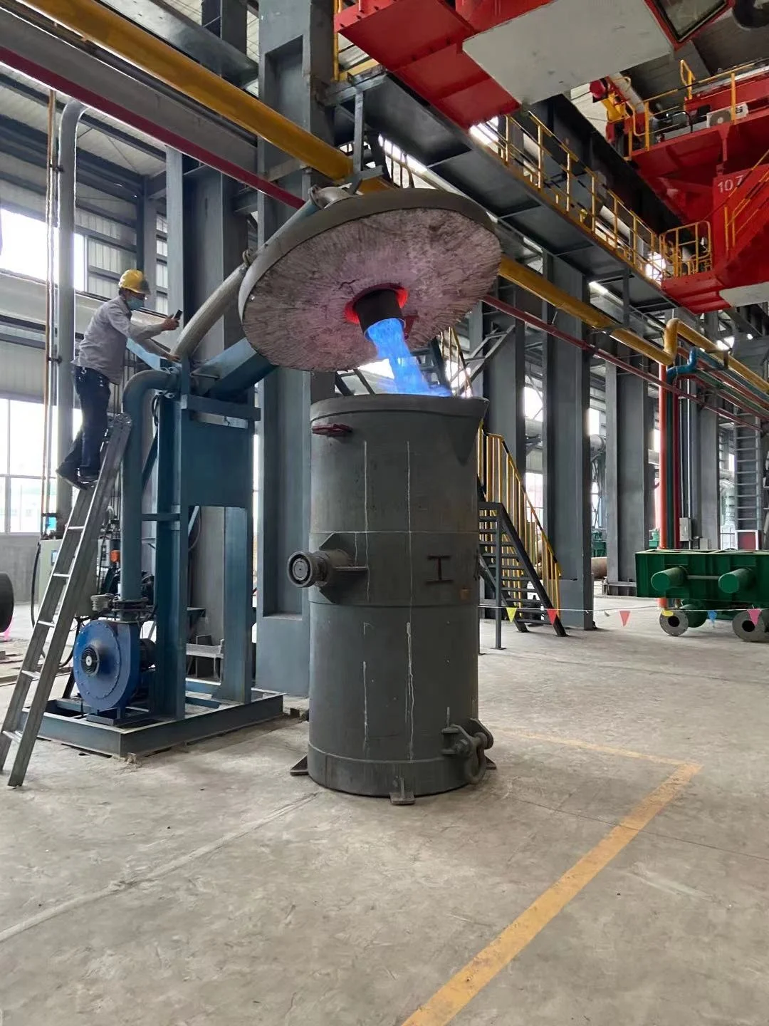 ASCCM Metal Equipment Electric Ladle Preheater for 10T