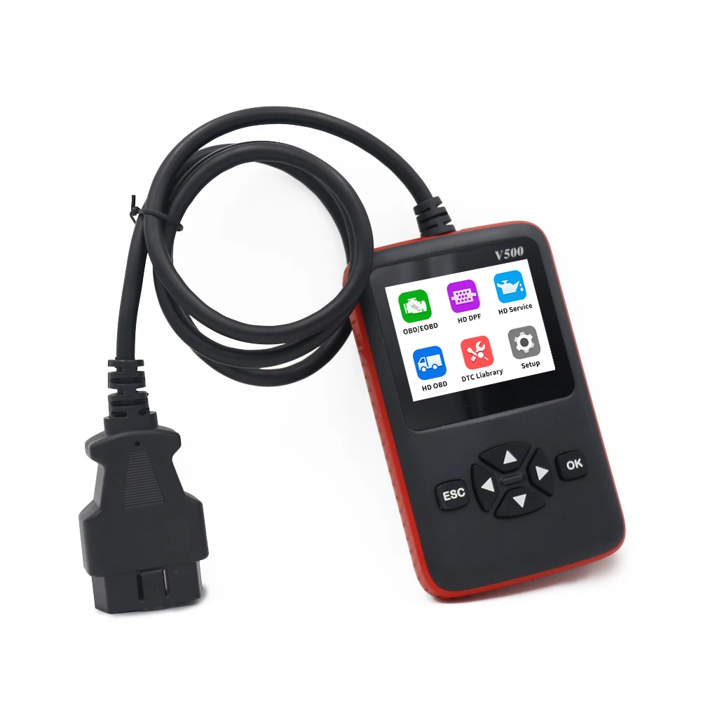 V500 Elm327 Auto Scanner Truck Diagnostic Scanner 12v 24v Diagnostic ...
