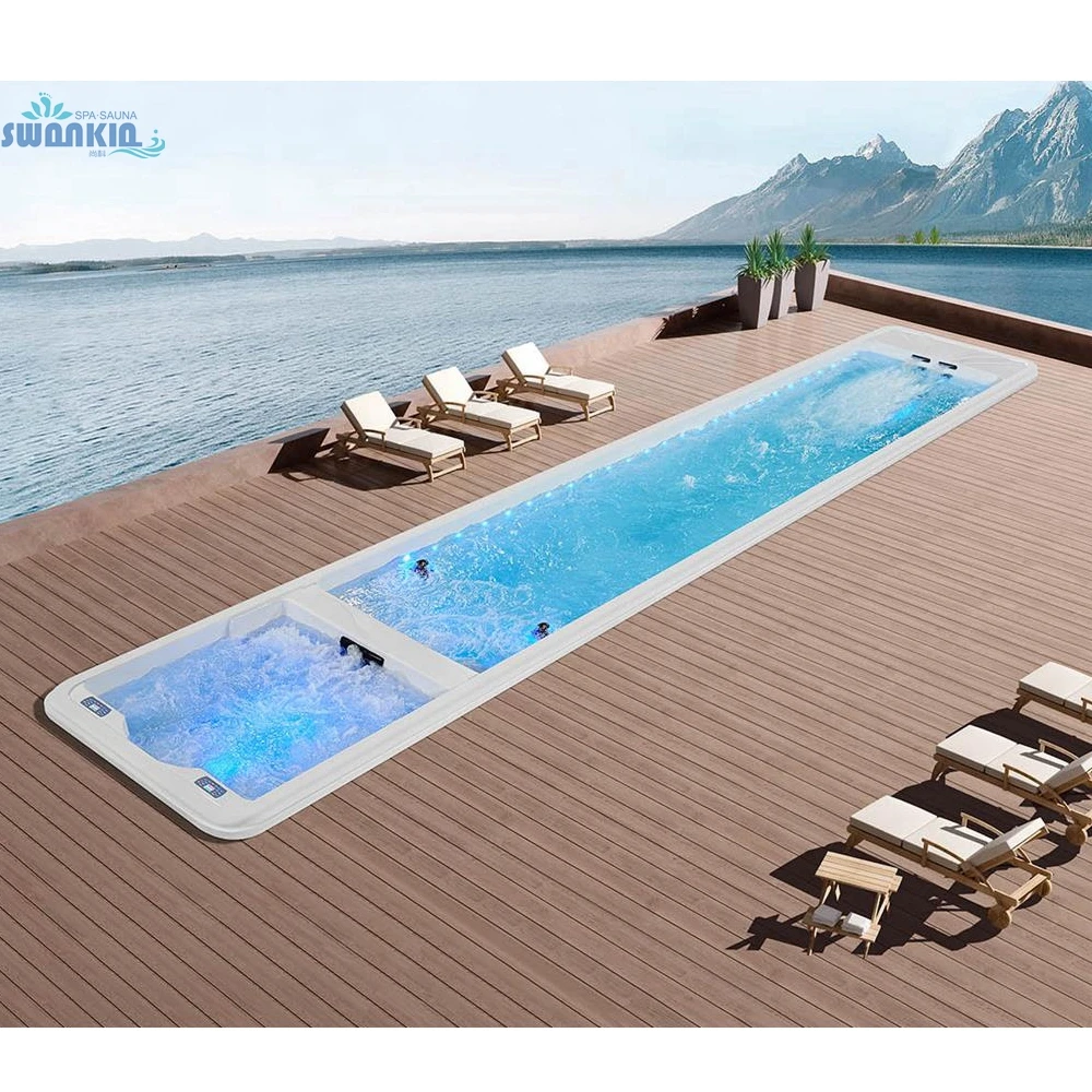 12 Meters Outdoor Swim Spa - Dual Zone Exercise Pool Spa