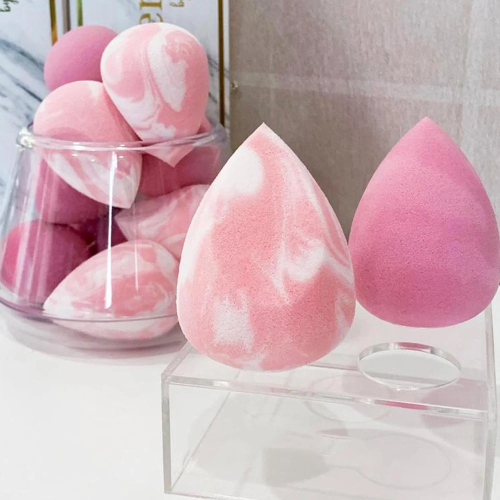 Extra Soft Beauty Cosmetics Beveled Sponge Private Label Black Makeup ...