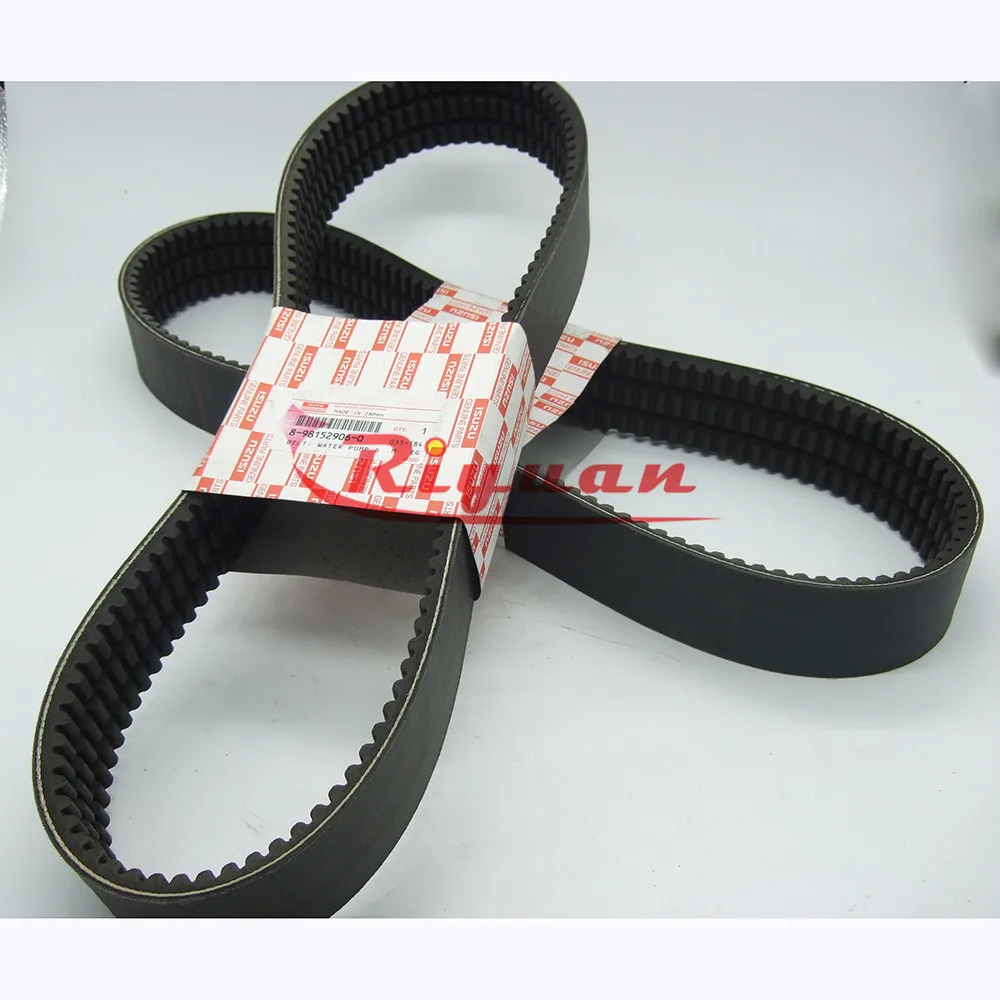 五十铃正品风扇皮带8-98152906-0 898152-9060 8981529060 SH330-6 ZX330-5A ZX360 ...