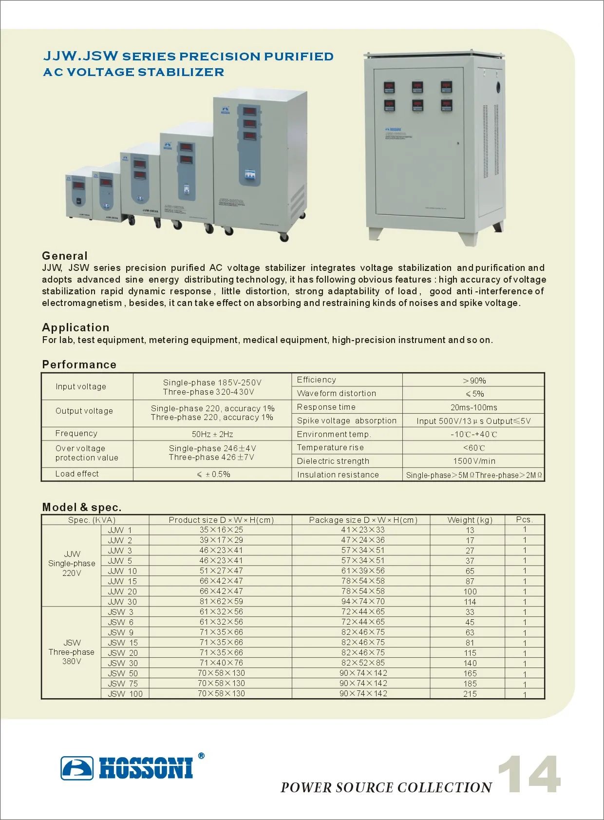 JSW-80KVA HOSSONI，STAVOL 着名品牌，净化/净化自动电压调节器，AVR,380V +/- 1% (精度)| Alibaba.com
