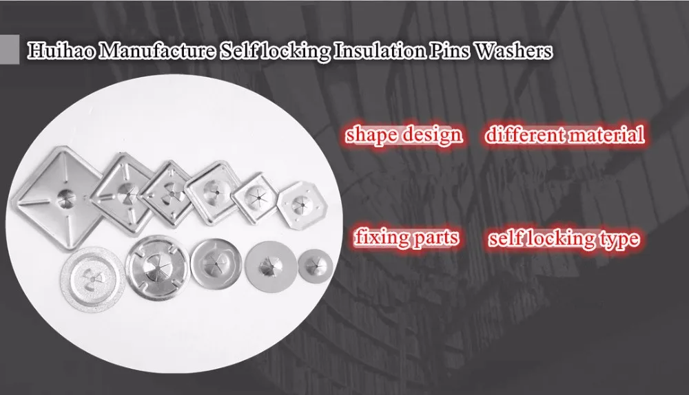 25mm Round Type Stainless Steel Self Locking Insulation Washers For ...