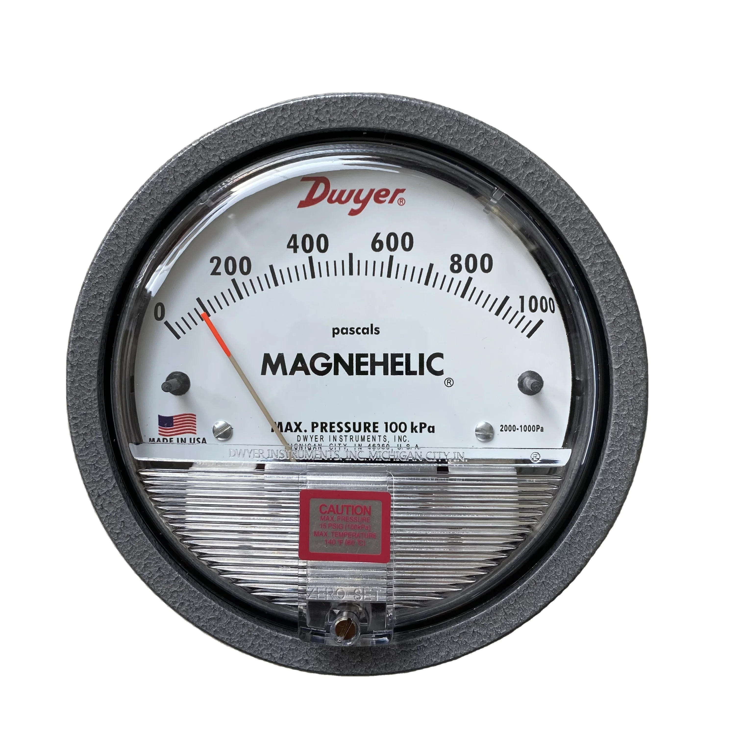 Magrfhelic Differential Pressure Gauge Dwyer 2000 Series 1000mm ...