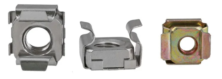 Zinc Plated Spring Steel Cage Nut - Anti Rust M6 for Racks