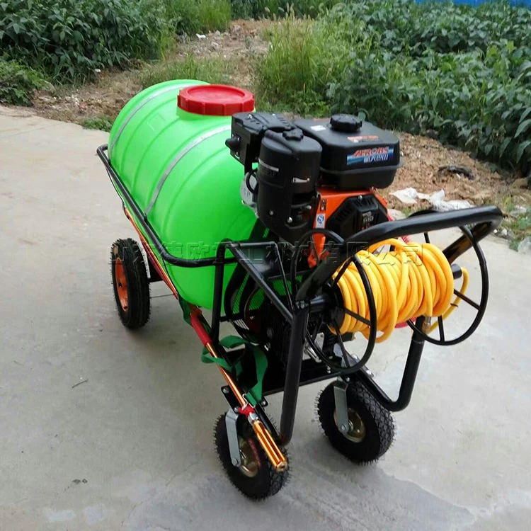 DE OU Strong Trolley Petrol Engine Power Sprayer - 300L Capacity