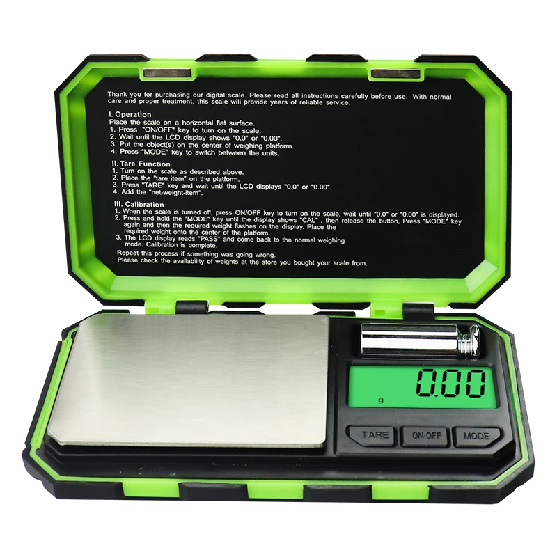 Smokers Hot Selling Batteries Included Digital Pocket Scale 200g 500g 0 ...