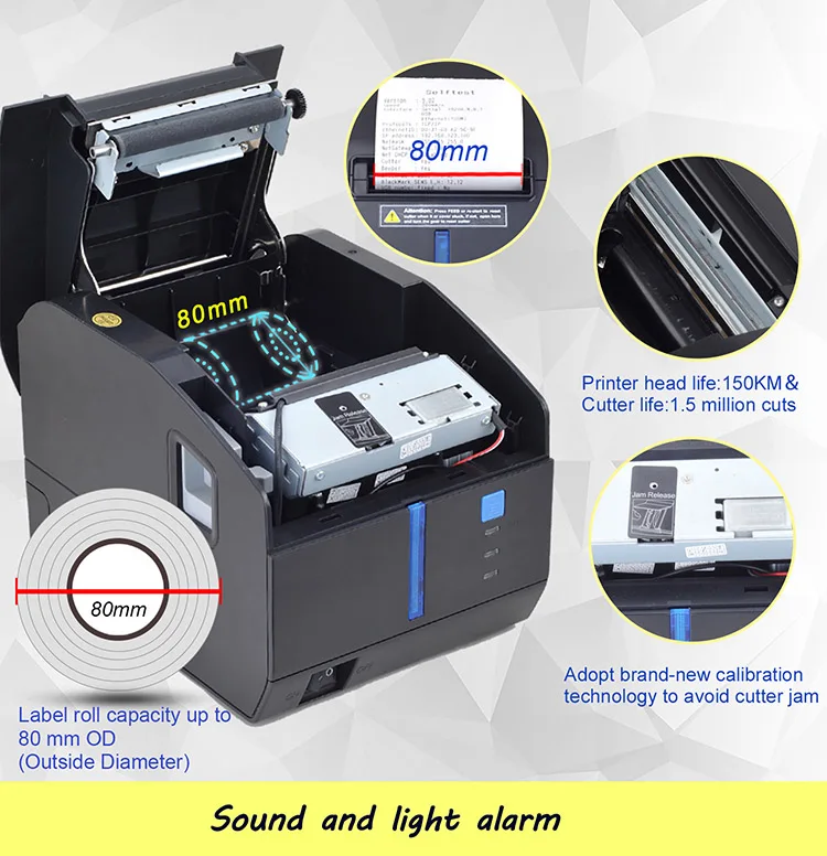 80 Mm 3inch Pos Thermal Receipt Printer Pos80 Terminal Printer With 80 ...