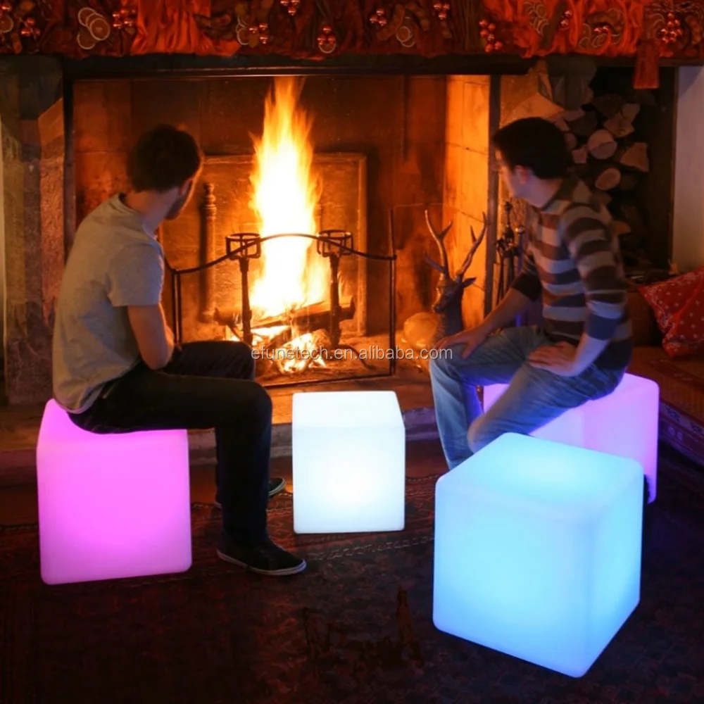 Portable Outdoor Illuminated Glowing Dmx Cube Table And Chair ...