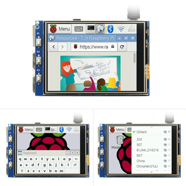 3.2 Inch LCD Touch Screen for Raspberry Pi - Resistive