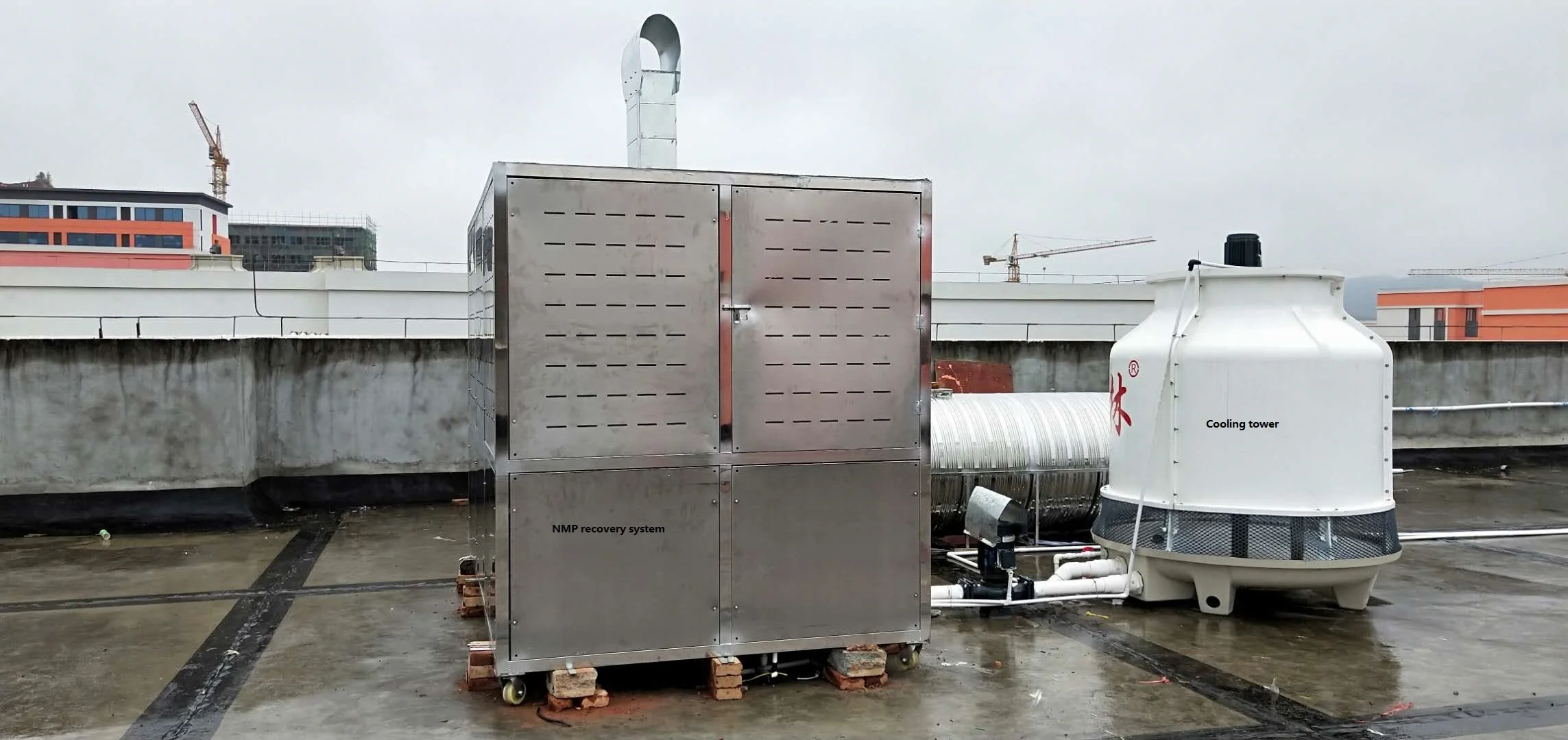 Lithium Ion Battery Machine NMP Recovery System for Waste Gas Treatment