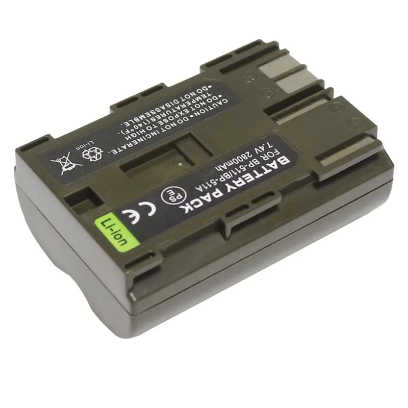 7.4v Battery Pack Bp-511a For Canon Eos 5d 40d 300d G3 G5 G6 Pro 1 Dslr ...