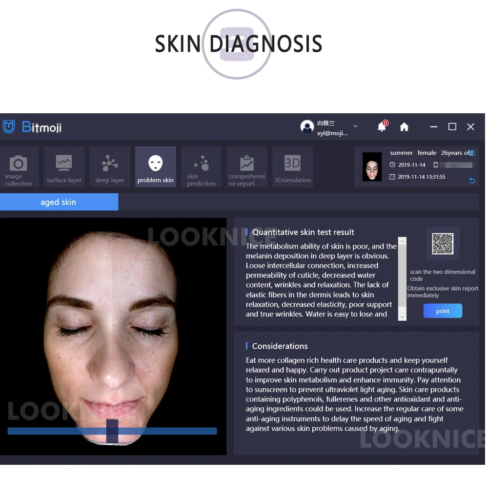 2025 New Technology 8 Spectrum Bitmoji Skin Analysis Machine
