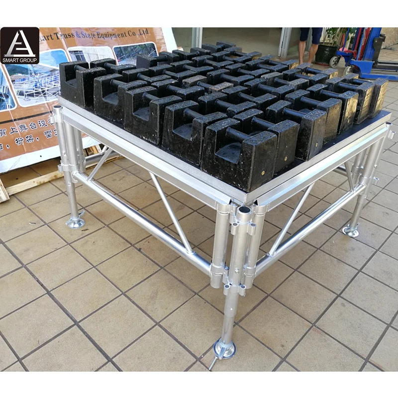 4*8ft Aluminum Stage Platform Anti-slip Plywood Portable Stage Platform ...
