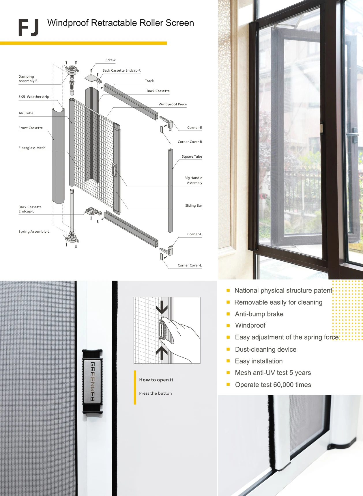 Retractable Fly Screen Doors/roller Insect Screen Doors| Alibaba.com