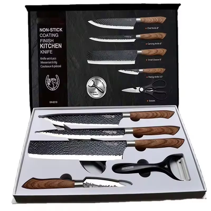 Treapro Kitchen Knife Sets - Durable Stainless Steel Tools