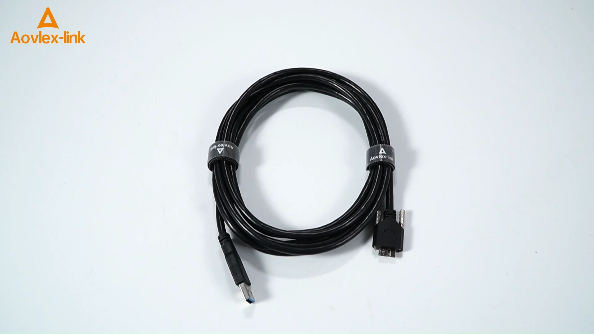 Usb 3.0 Type A To Micro B Male Cable With Double Screw Lock Industrial ...