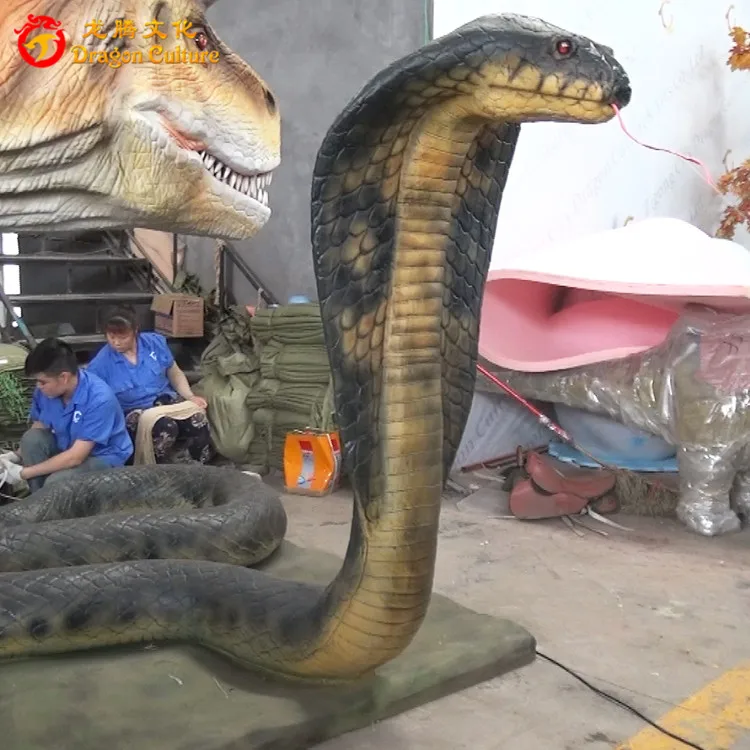 Real Size Simulation Animal Animatronic Snake Fiberglass Animatronic ...