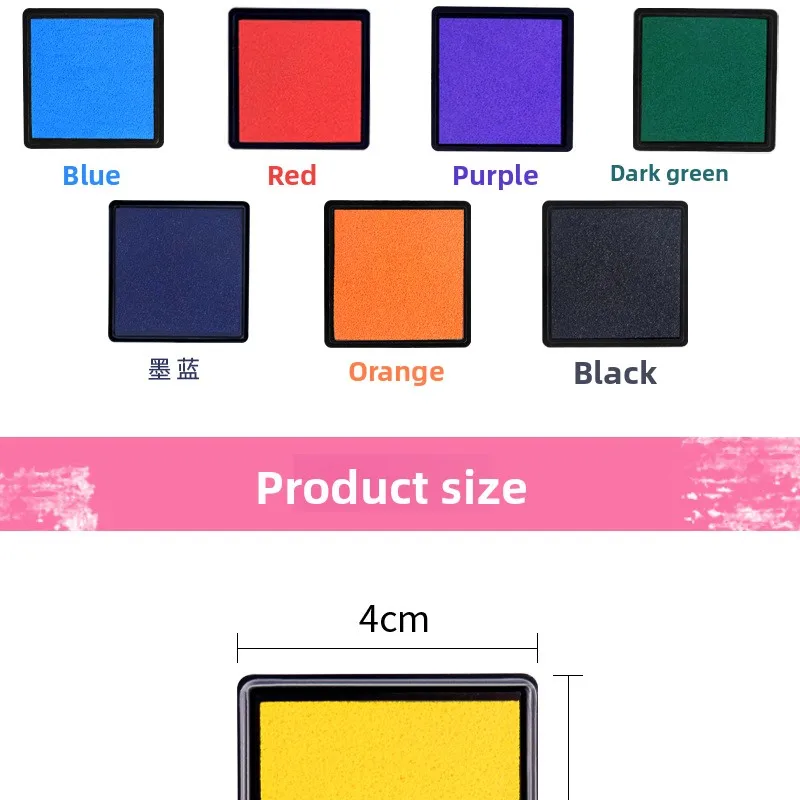 Children's DIY Graffiti Cute Rubber Stamp Ink Pad Journal 4*4 Inch ...