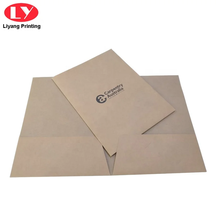 A4 Folder Files Holder Flap Presentation Folder Kraft Paper 100% ...