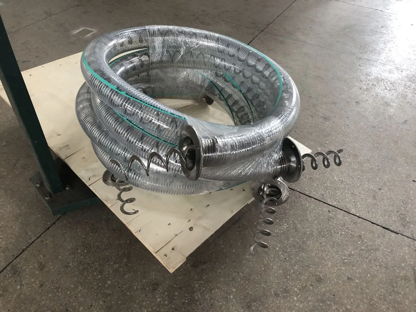 Portable Flexible Screw Conveyor with Stainless Steel Hopper