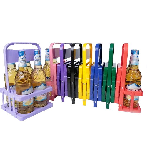 Custom Printed Foldable Plastic 6 Pack Beer Bottle Carrier Wine Bottle ...