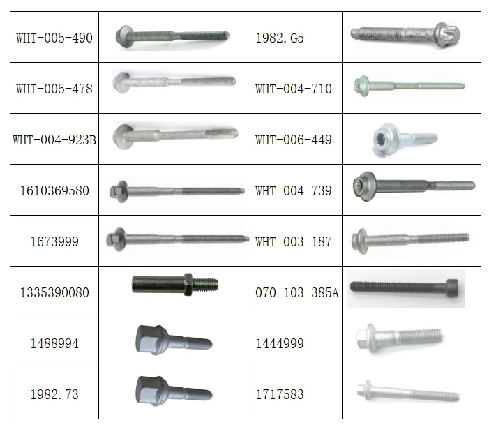 Hanous Injector Clamp Bolts - Reliable Performance