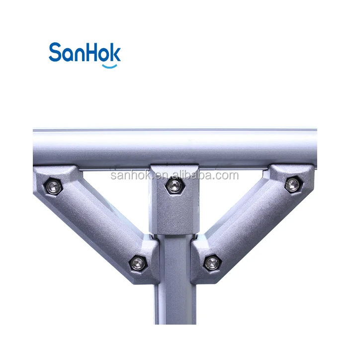 Aluminum Parallel Fixed Joints Lean Pipe Connector Fitting - Modular ...