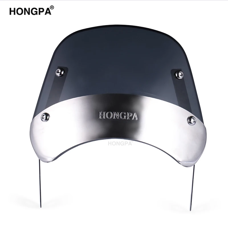 5-7 Inch Hongpa Motorcycle Retro Headlight Windshield Instrument Visor ...
