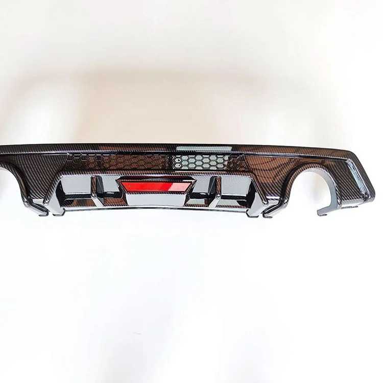 1set Car Exterior Parts Abs Rear Lip Rear Bumper Diffuser For Honda ...