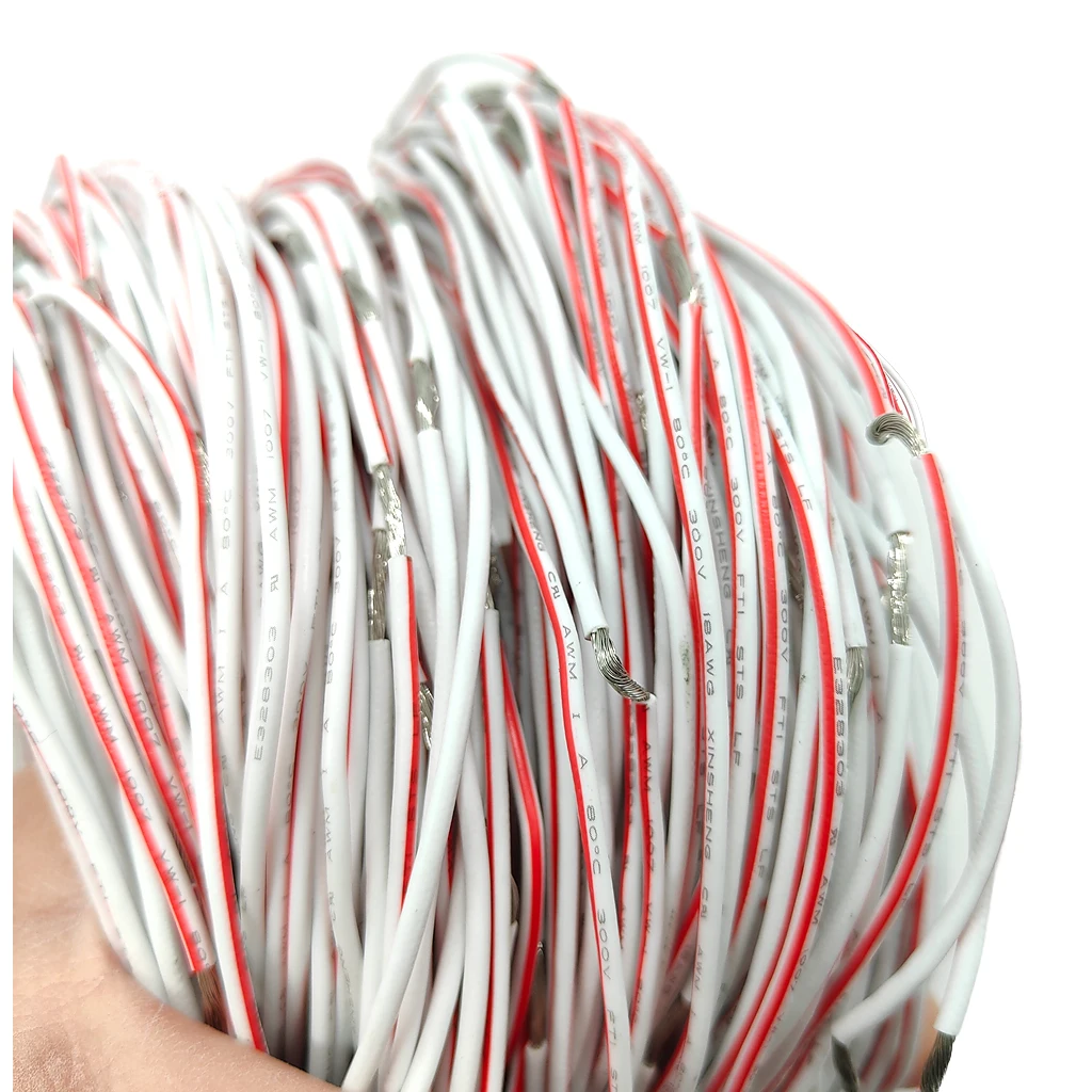 Custom Wire Harness Middle Cut Wiring Harness Red And White 1007 80c ...