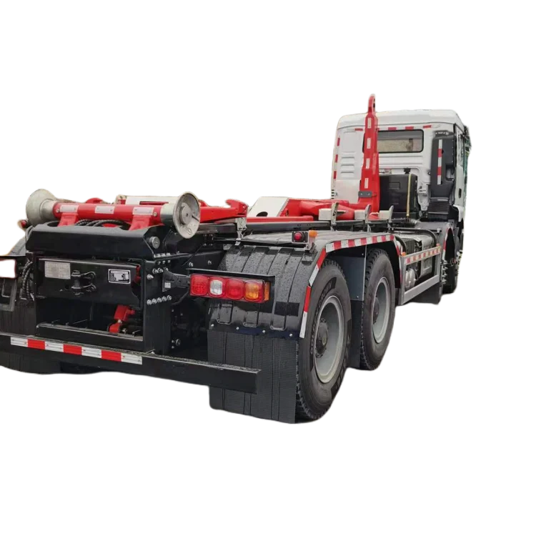 Large Shacman Delong 8x4 Hook Arm Garbage Truck Hook Lift 25 Cbm ...