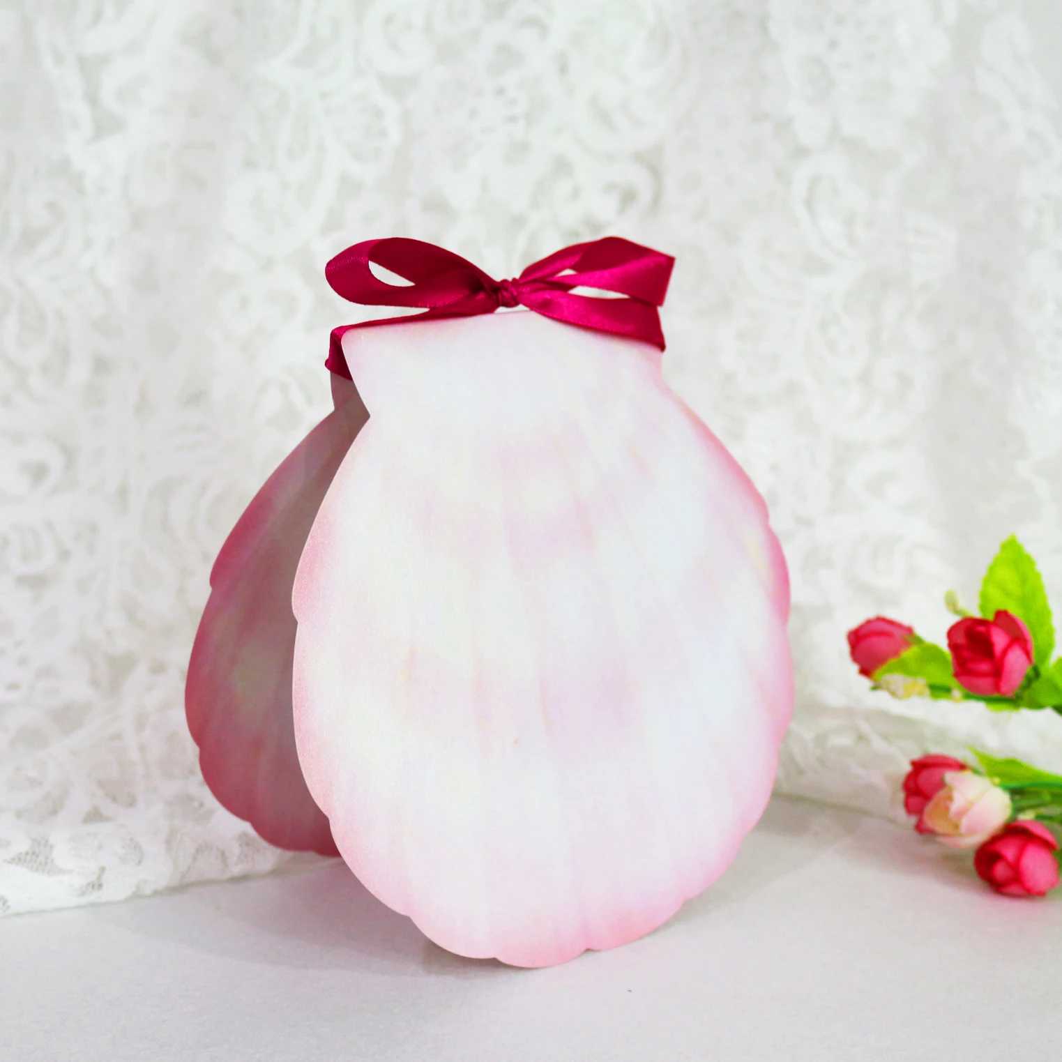 DIY Sea Shell Birthday Party Invite Folded Pop-Up Wedding Invitation ...