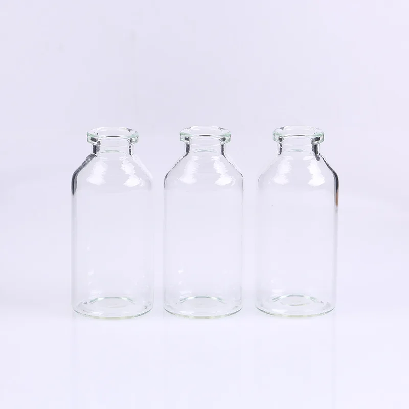 30ml Transparent Borosilicate Glass Tubular Vial for Liquid Medication ...