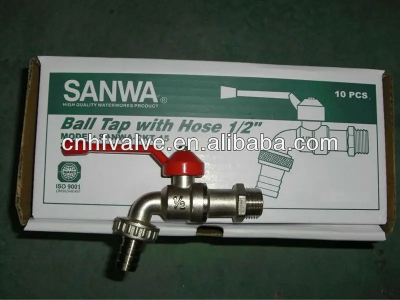 Thailand SANWA Brass Bibcock Water Tap Faucet - Standard Ball Valve for ...
