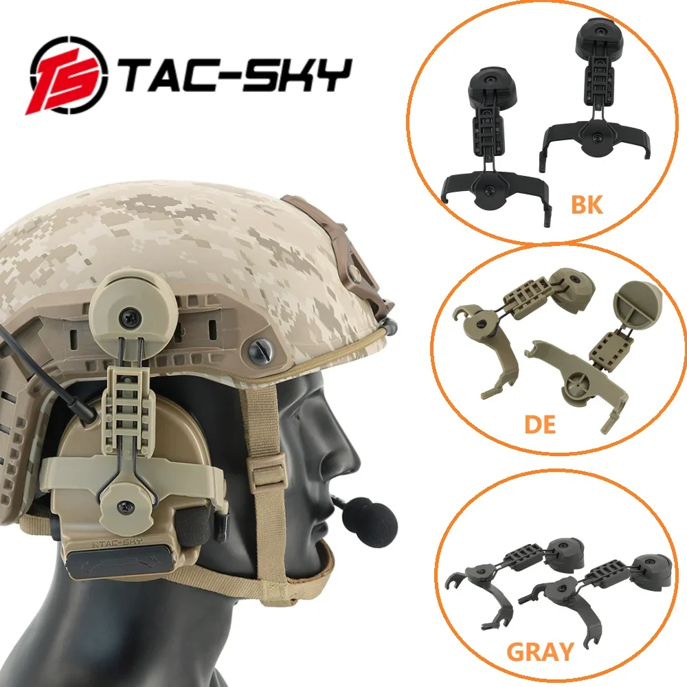 TS TAC-SKY for Fast Ops Core Helmet ARC Rail Adapter Tactical Headset ...