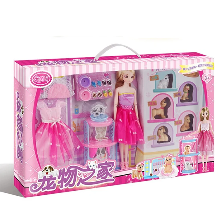 Customize Baby Doll Toy Packaging Box with Clear Window