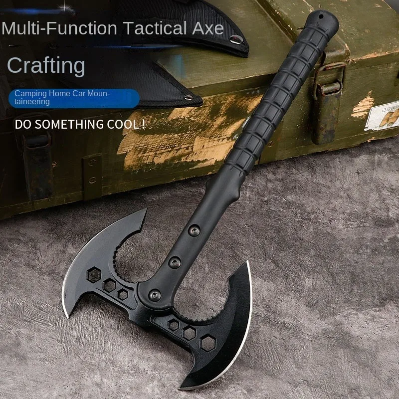 Industrial Outdoor Survival Camping Tomahawk Double-Blade Self-Defense ...