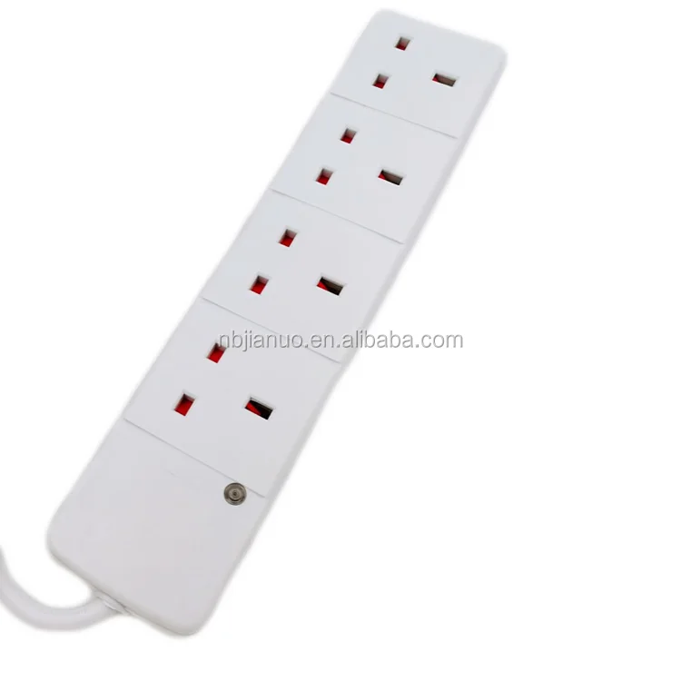 BS /UK Type 13A Fuse 4 Gang Extension Lead| Alibaba.com