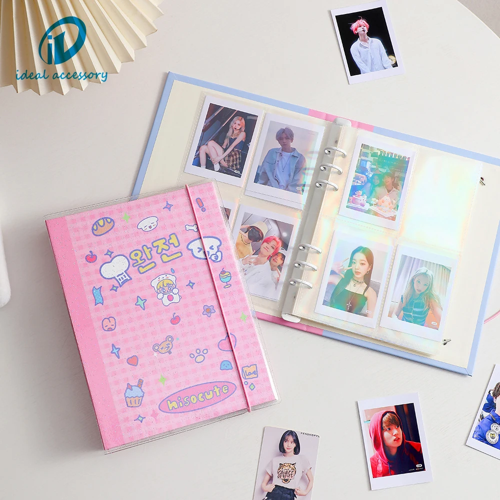 Custom Kawaii A5 Photo Album Binder 6-holes Loose-leaf Kpop Photocard ...