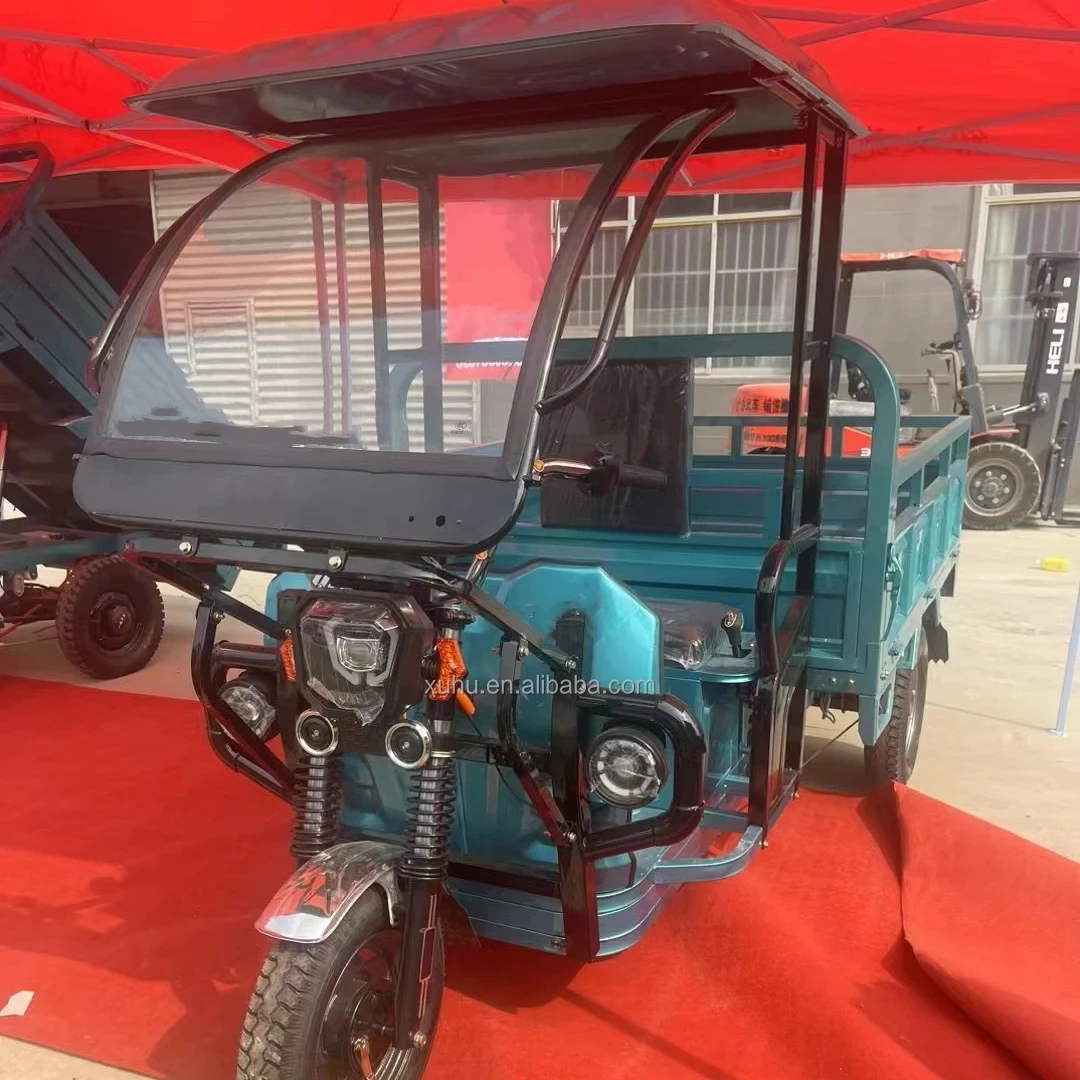 3 Wheel Passenger Electric Tricycle With Abs Roof 2 Passenger Seats 72v ...