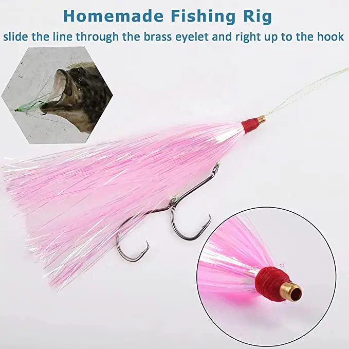 Tuna Jig Rig Fishing Lure - Mylar Flash Teaser Jigging